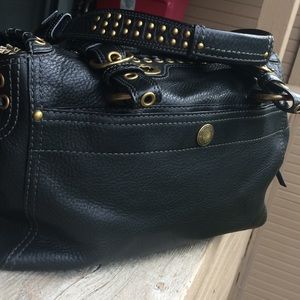 Coach | Bags | Coach Studded Black Leather Purse | Poshmark